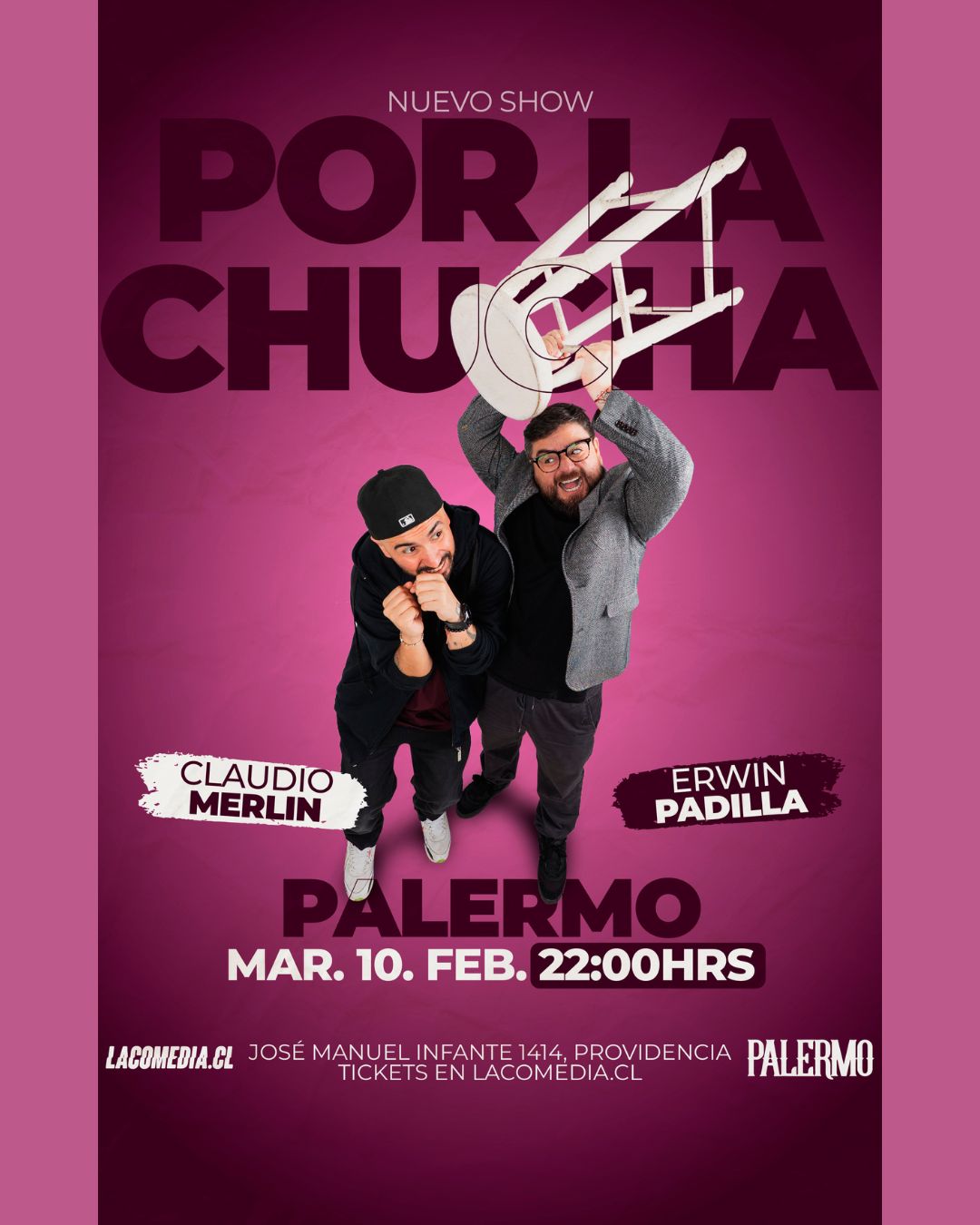 Erwin Padilla y Claudio Merlín – La Comedia